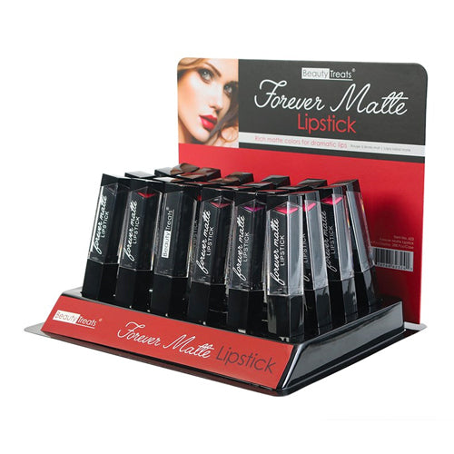 BEAUTY TREATS Forever Matte Lipstick Display Set - 24 Pieces – Doxi Beauty