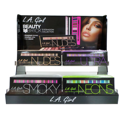 L.A. GIRL Beauty Brick Eyeshadow Collection Display Set - 48 Pieces ...